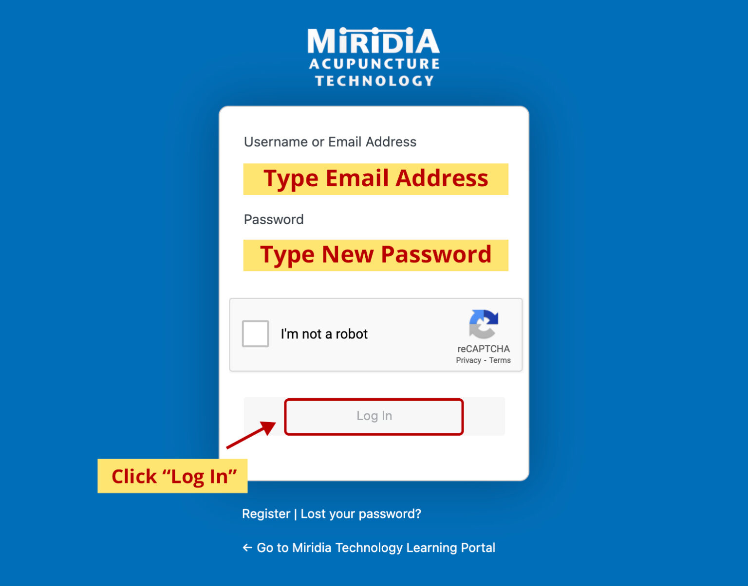 Access your Digital Products - Miridia Technology Learning Portal