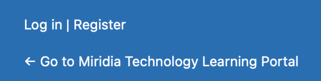 Access your Digital Products - Miridia Technology Learning Portal